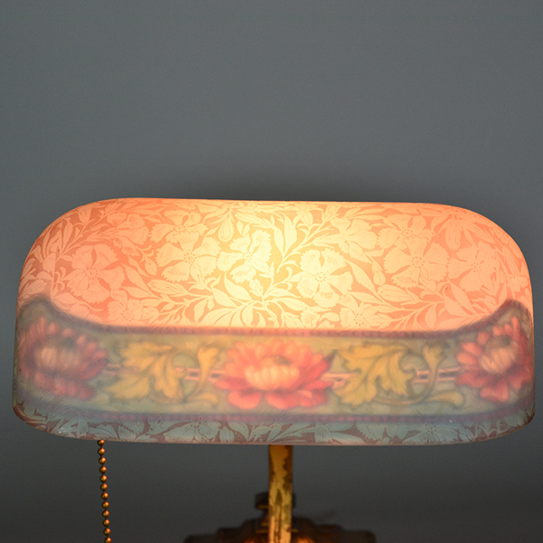 Bellova Peach Desk Lamp - Vintage Glass Lighting